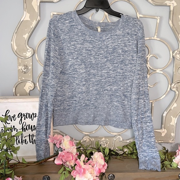 Aeropostale | Tops | Live Live Dream Heather Blue Long Sleeve Comfy Top ...